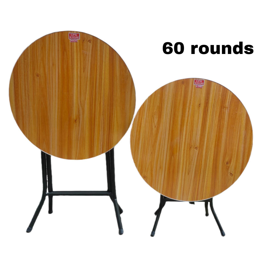 Folding Table WOOD with Plastic Siding(CPS 60 ROUND) | Shopee Philippines