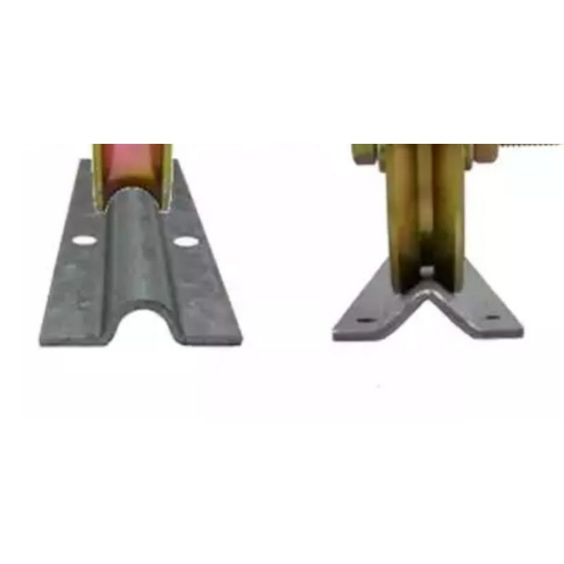1PCS 1m Bolt Down Galvanized Ground Track, U or V Sliding Gate Bottom ...