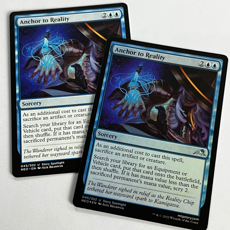 MTG ANCHOR TO REALITY (SORCERY) KAMIGAWA NEON DYNASTY (BLUE) MAGIC THE ...