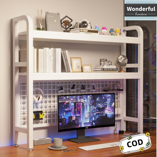 Widened 25cm Grid Wood Organizer Shelf Desk Organizer Book Shelf ...