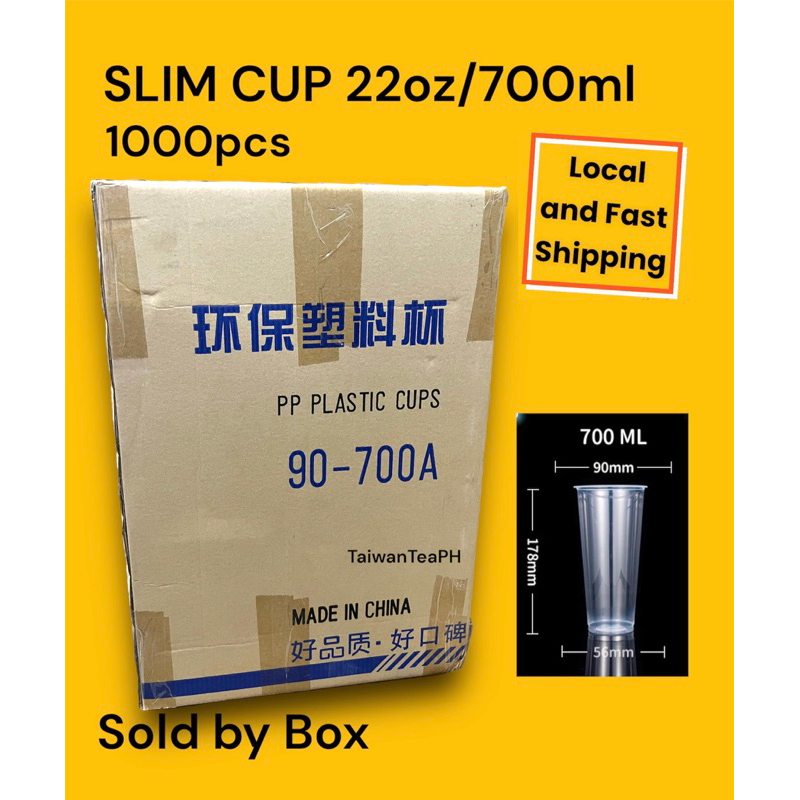 Plastic Cup Slim PP Cup 90 MM Disposable Plastic Cups/Milk Tea Cups ...