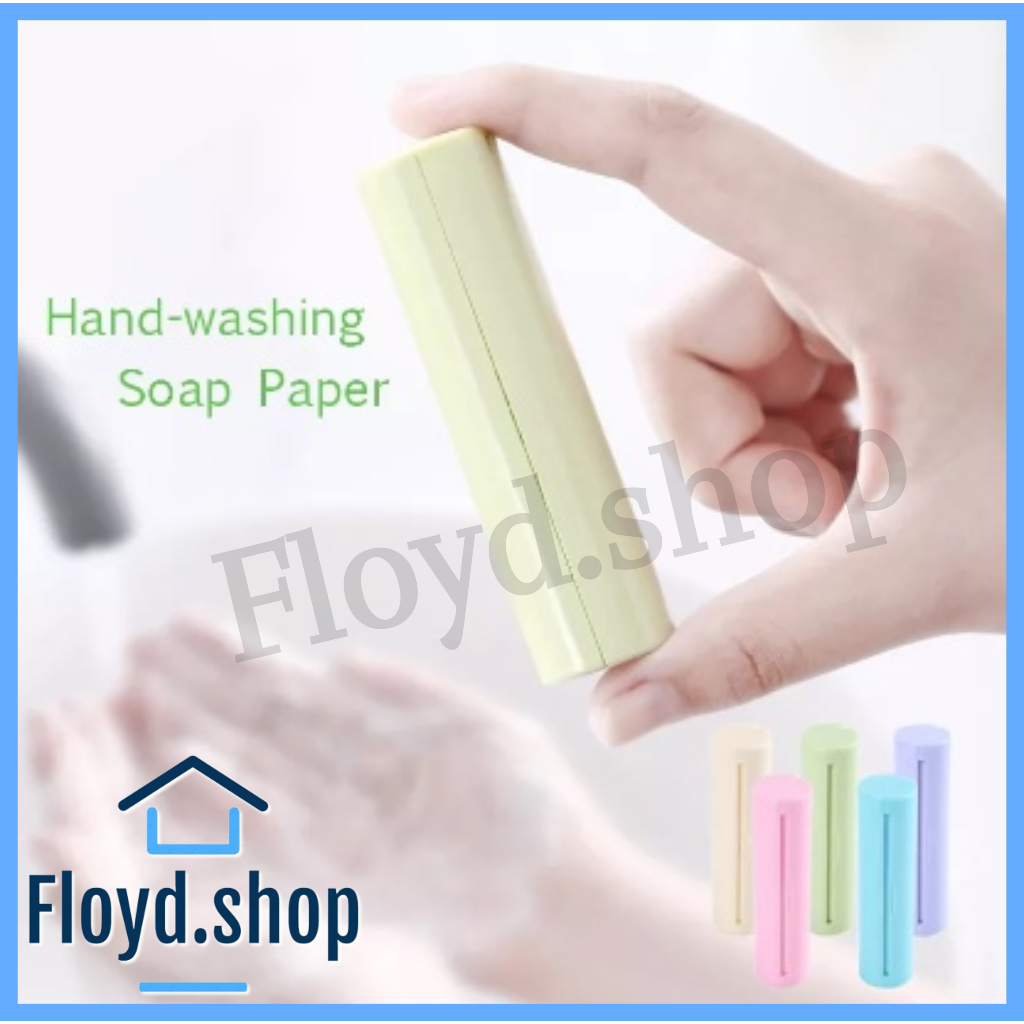 FLOYD.SHOP Hand Wash Paper Soap Pull Type Soap Roll Flakes Travel ...