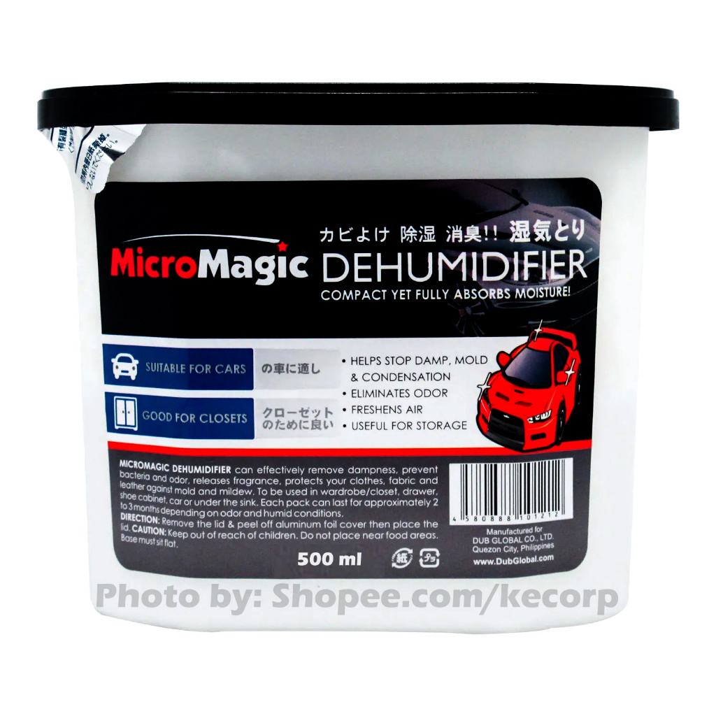 Micro Magic Dehumidifier Compact Absorbs Moisture 500ml Japanese ...