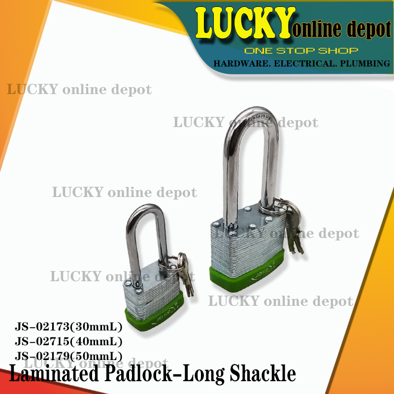 JOSE LAMINATED LONG SHACKLE PADLOCK | Shopee Philippines