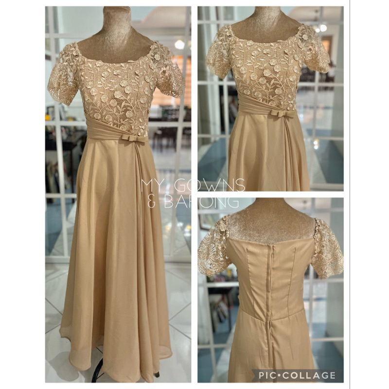 Mocha Principal Sponsor / Mother / Ninang Gown | Shopee Philippines