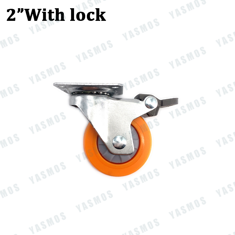 (1PC)Caster wheel heavy-duty trolley wheel set swivel fixed lock caster ...