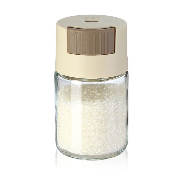 Adjustable Condiments Container Seasoning Bottle Salt Shaker Glass Jar ...