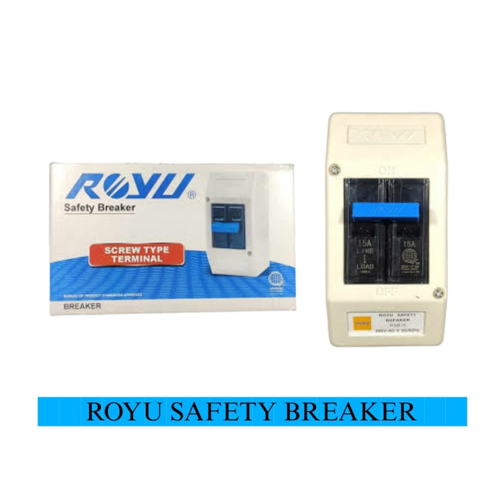 Royu Safety Breaker Screw Type Terminal | Shopee Philippines