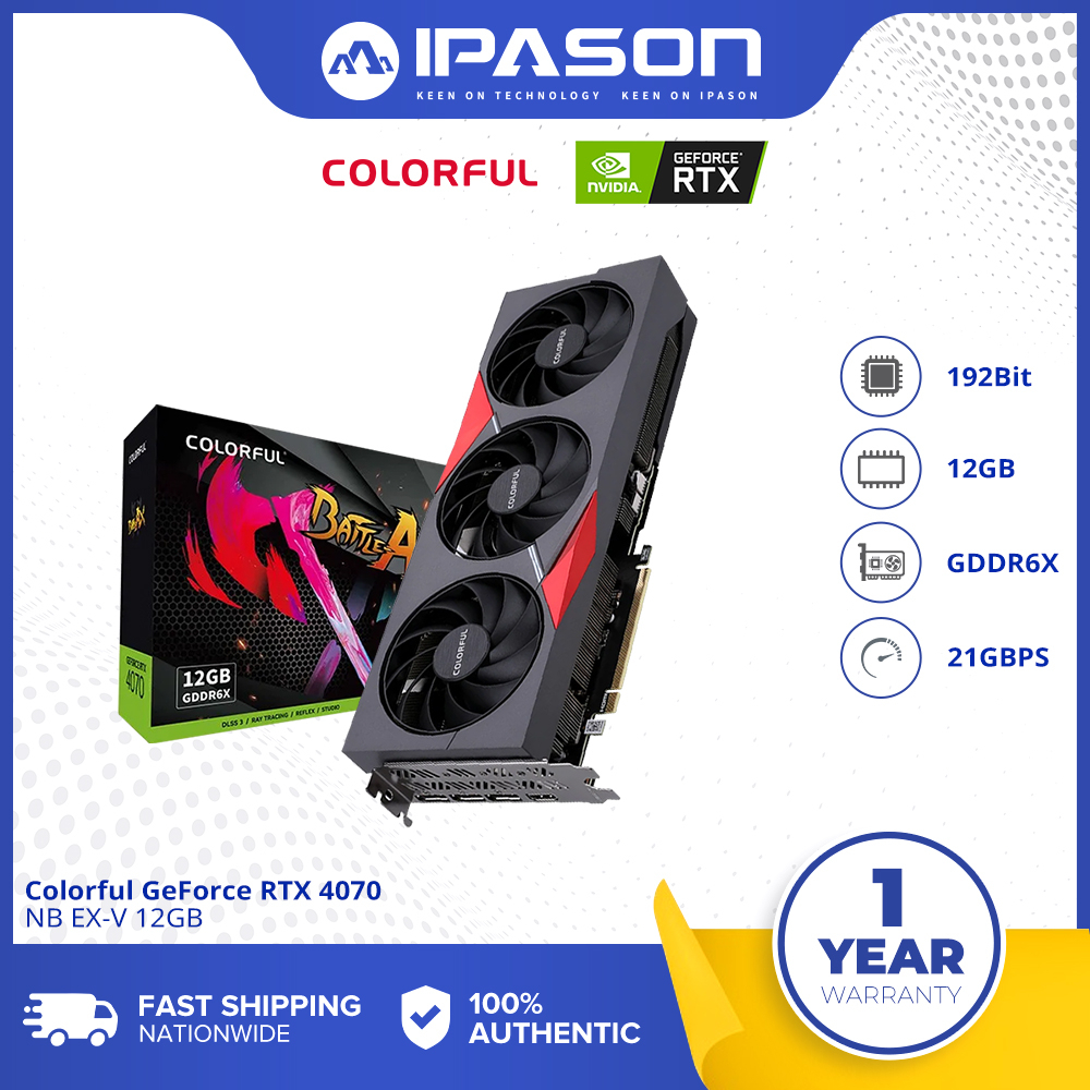 Colorful GeForce RTX 4070 NB EX-V 12GB & iGame GeForce RTX 4070 Ultra W ...
