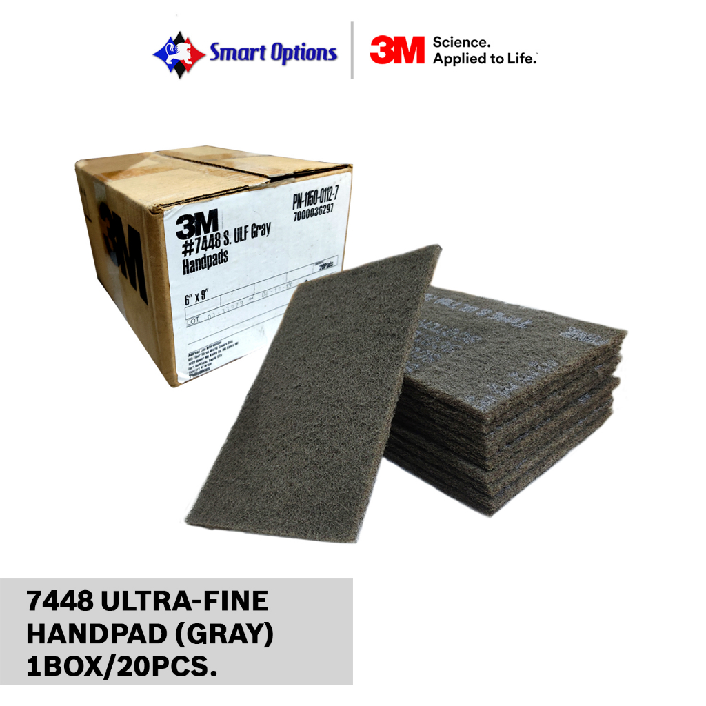 3M SCOTCH-BRITE™ 7448 ULTRA-FINE HAND PAD (SILICON CARBIDE) 1BOX/20PCS. | Shopee Philippines
