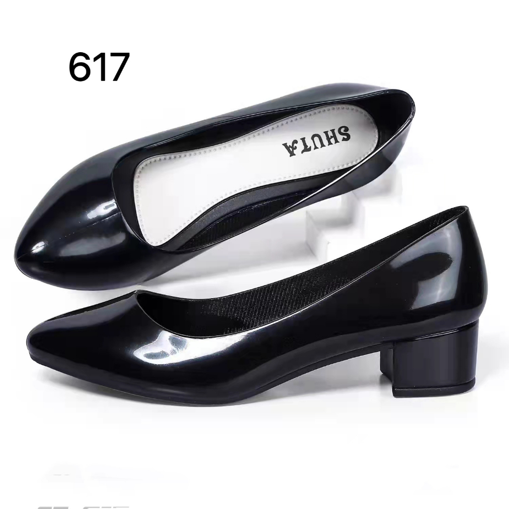 [TOP2] Shuta Ladies Korean Black High Heels Premium Shoes for school ...