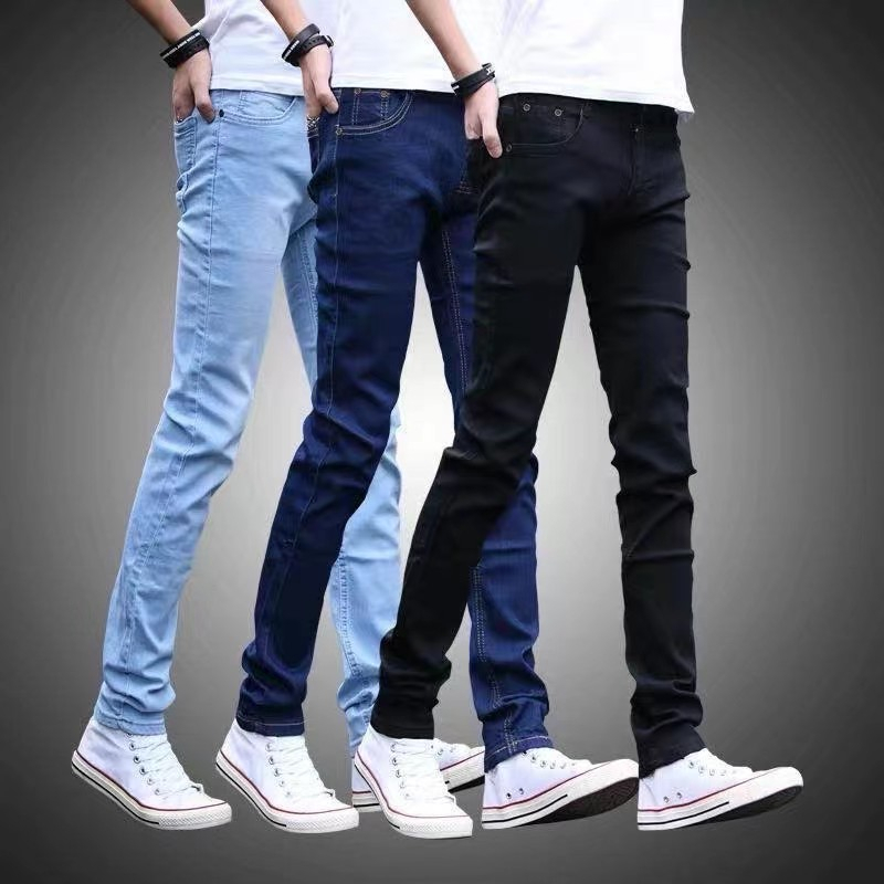 3colors Mens skinny jeans maong denim pants casual for men wear ...