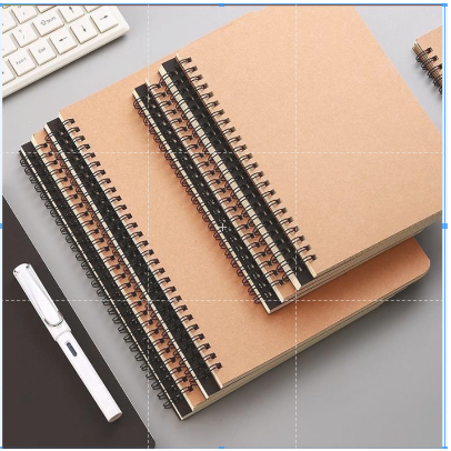 A5&B5 60 Sheets Spring Notebook Kraft Paper Notebook Offices Supplies ...