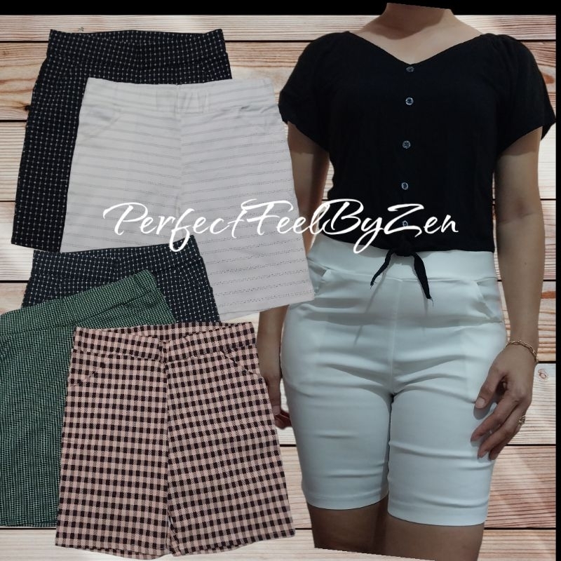 Perfect Feel By Zen Printed Stretchable Tokong Shorts for Woman ...