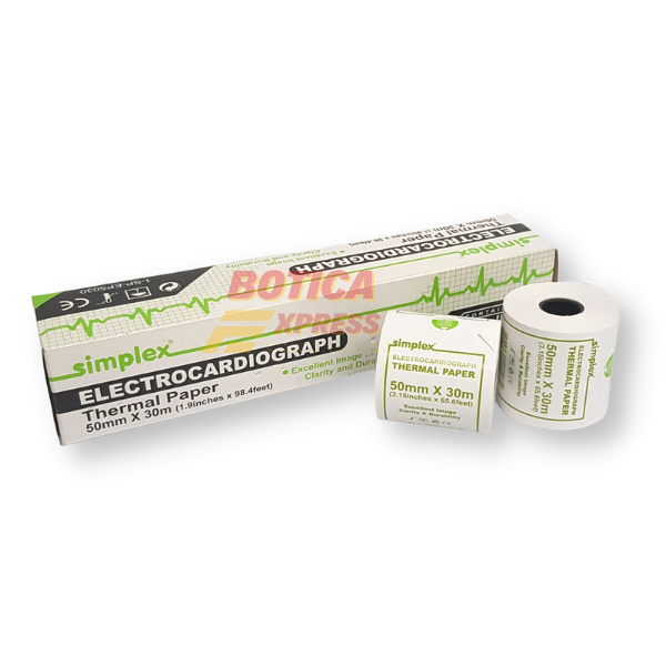 SIMPLEX ECG Paper (Electrocardiograph Thermal Paper) (5 roll per Box ...