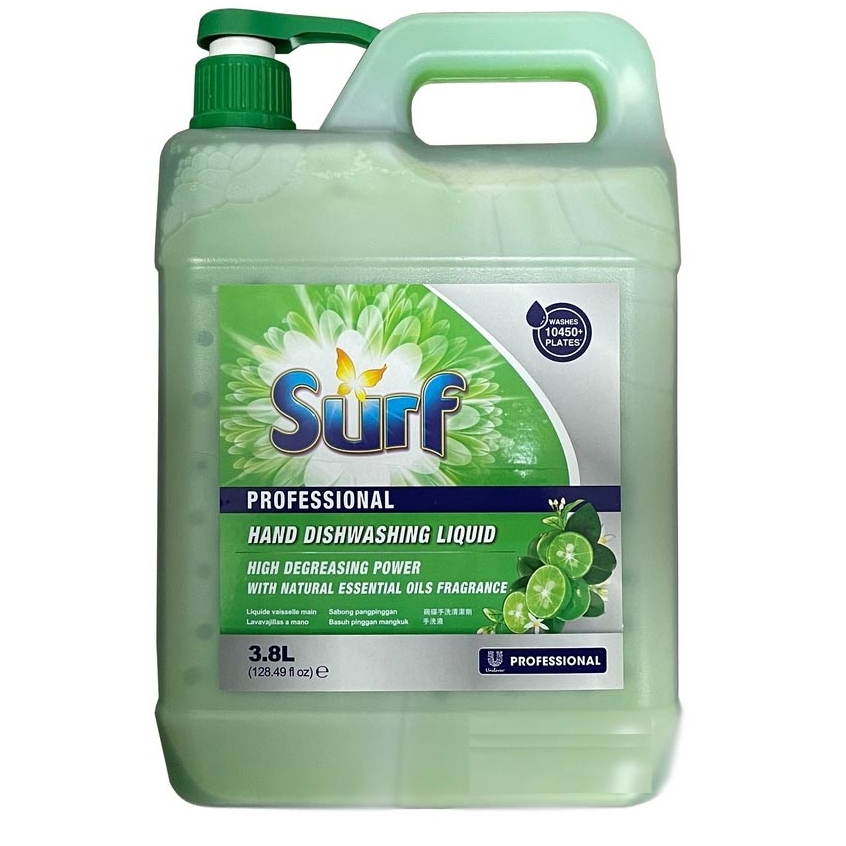 Surf Professional Hand Dishwashing Liquid Calamansi Scent 3.8L (Gallon ...