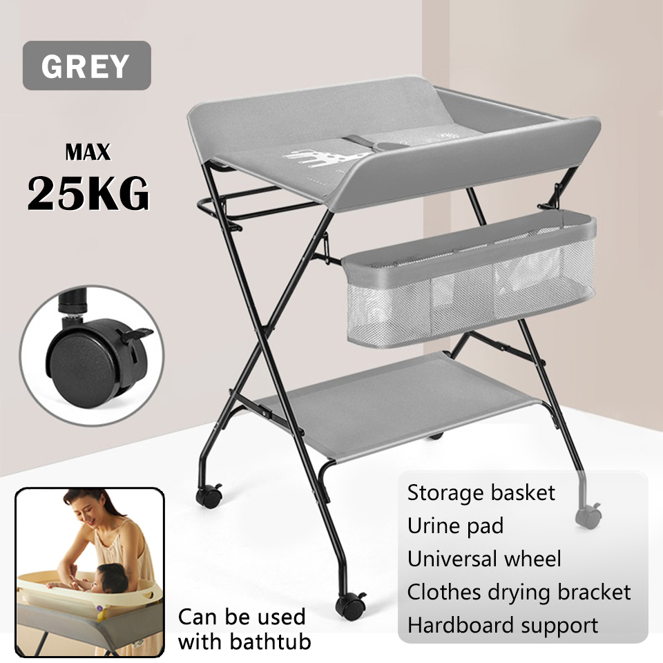Available Baby Diaper Changing Table Foldable Newborn 0-3 Years Care ...