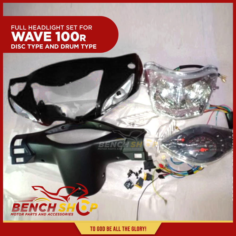 Wave 100 Fullhead Light Assy Set Package | Shopee Philippines