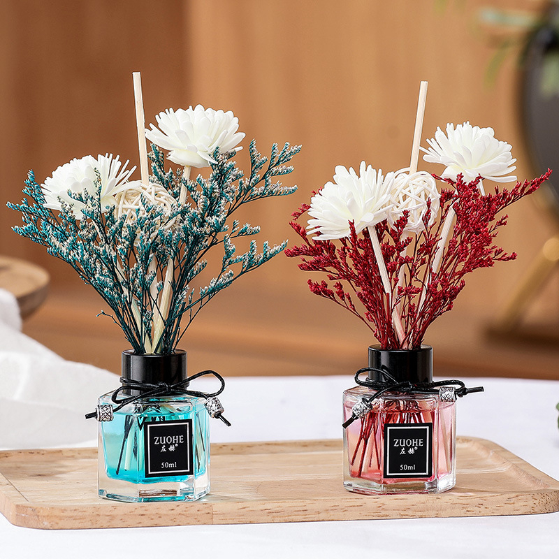 TOP HOME PH 50ml Dried Flowers Home Fragrance Air Freshener Aromatherapy Essence Hotel Scent ...
