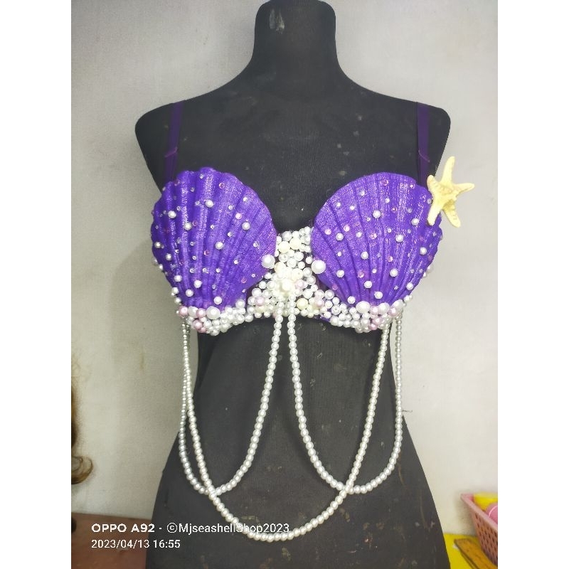 Ariel's Mermaid Bra / top Real Seashell | Shopee Philippines
