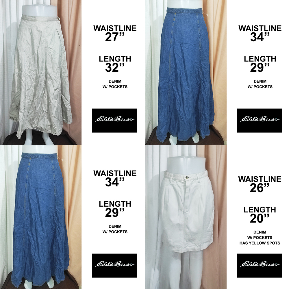 Preloved Eddie Ba uer Skirts ( Mini Midi Maxi) | Shopee Philippines