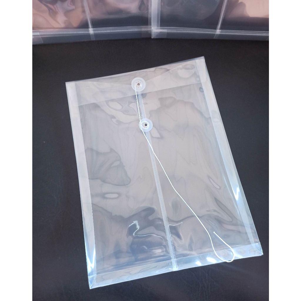 DOCUMENT CLEAR EXPANDING POLY ENVELOPE WITH STRING | Shopee Philippines