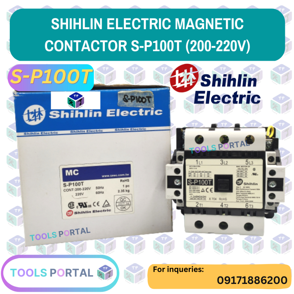 Shihlin Electric Magnetic Contactor S-P100T 220V (60Hz) 100% ORIGINAL ...