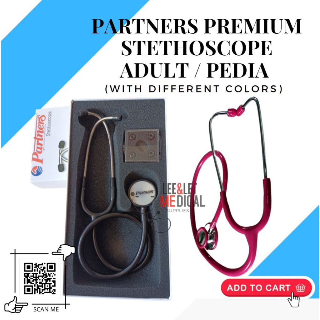 (L&L-J) Partners Premium Stethoscope Adult / Pedia (With Different ...