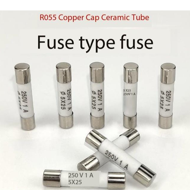 5PCS R055 5x25mm Ceramic Tube Fuses Fast Slow Fuse 250V 0.5A, 1A, 2A ...