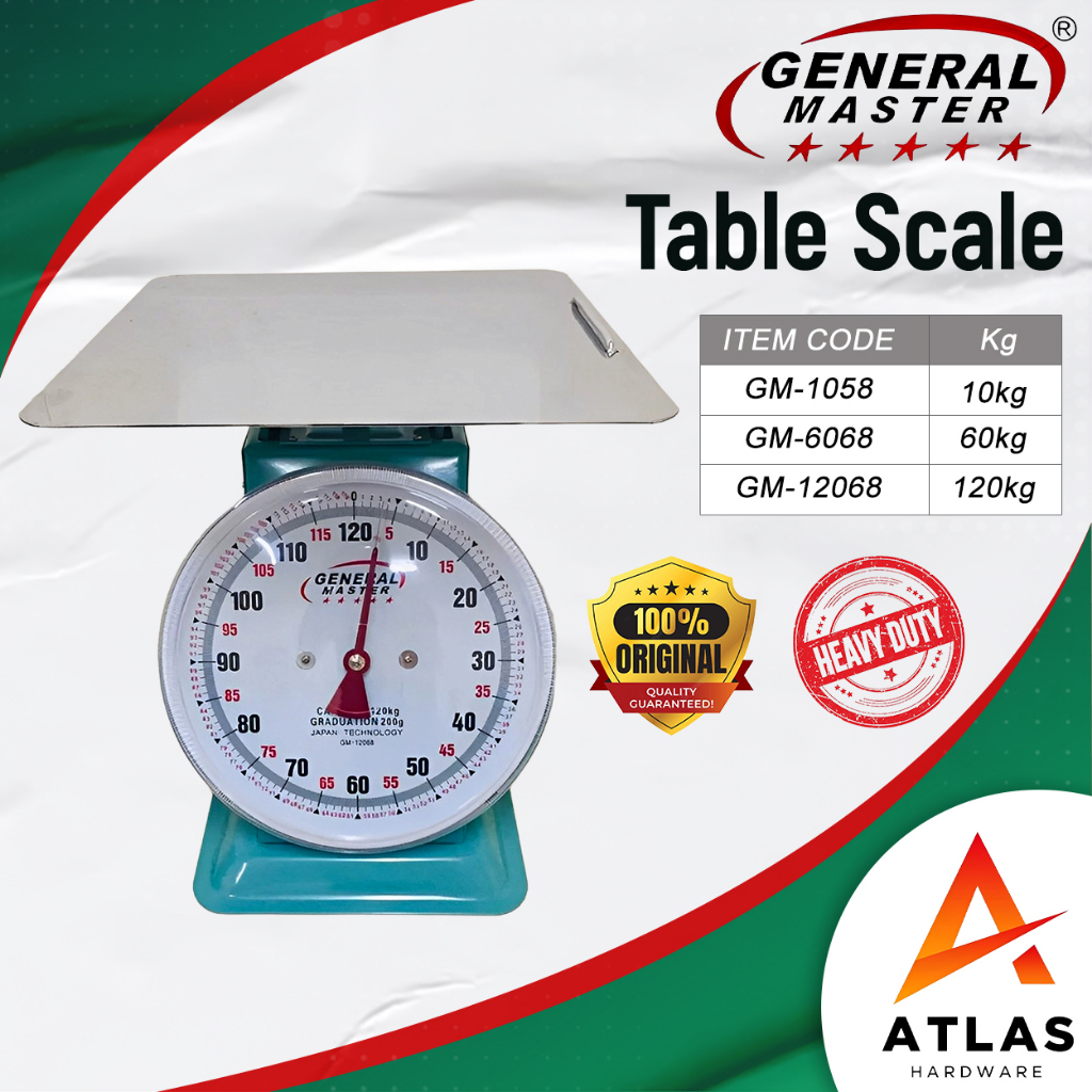 GENERAL MASTER Weighing Spring Scale 10kg | 60kg | 120kg | Shopee ...