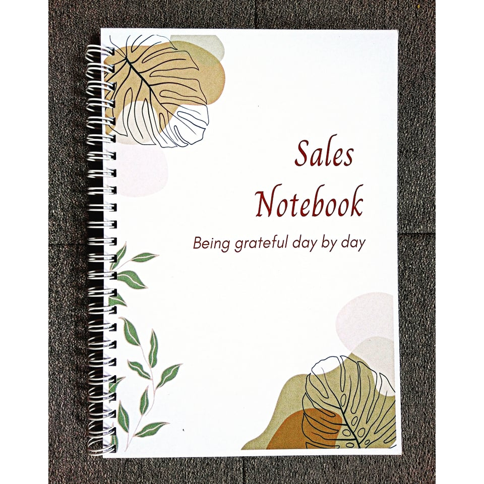 Personalized Sales Tracker/Monitoring Notebook-8x5.5 Size 50 sheets ...