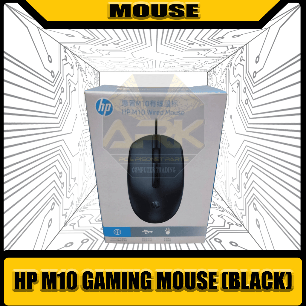 Hp M10 Black Gaming Mouse | Shopee Philippines