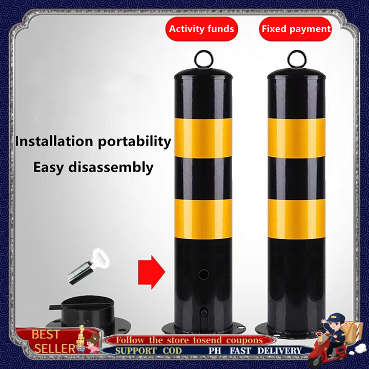 50 Car Parking Lot Lock Parking Pile Ground Block Warning Anti ...