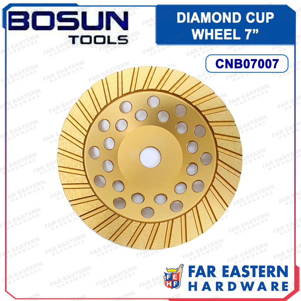 Diamond Cup Wheel 7" Turbo for Masonry / Concrete Grinding BOSUN ...
