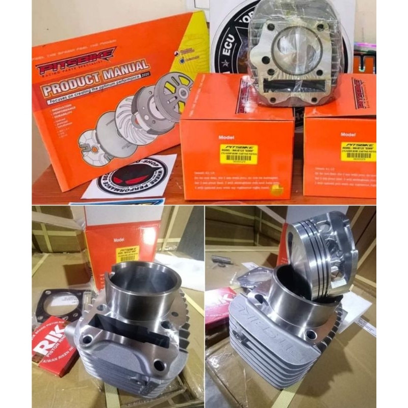 PITSBIKE WAVE XRM 125 68MM BLOCK BORE CYLINDER 68 (Blank Flat / Dome ...