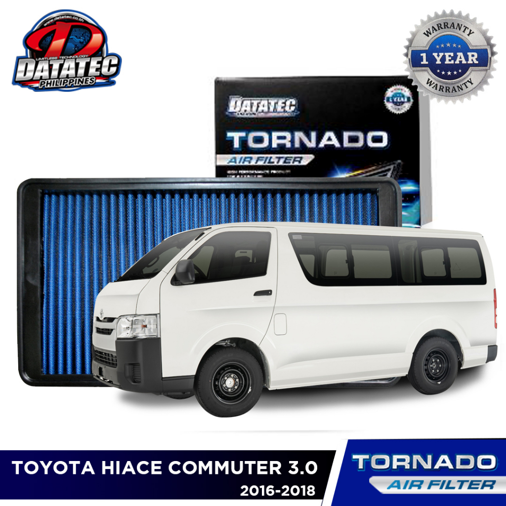 New Datatec Tornado Air Filter - Toyota Hi Ace Commuter 3.0 2016 - 2018 ...