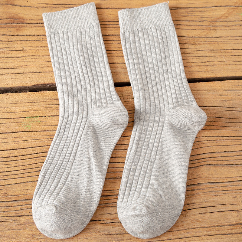 1/3PC Socks classic saushes strip middle tube men's socks wild solid ...