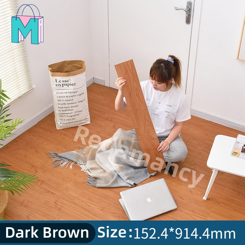 3D vinyl Floor sticker ( 91.44* 15.24cm) self adhesive PVC tiles Floor ...