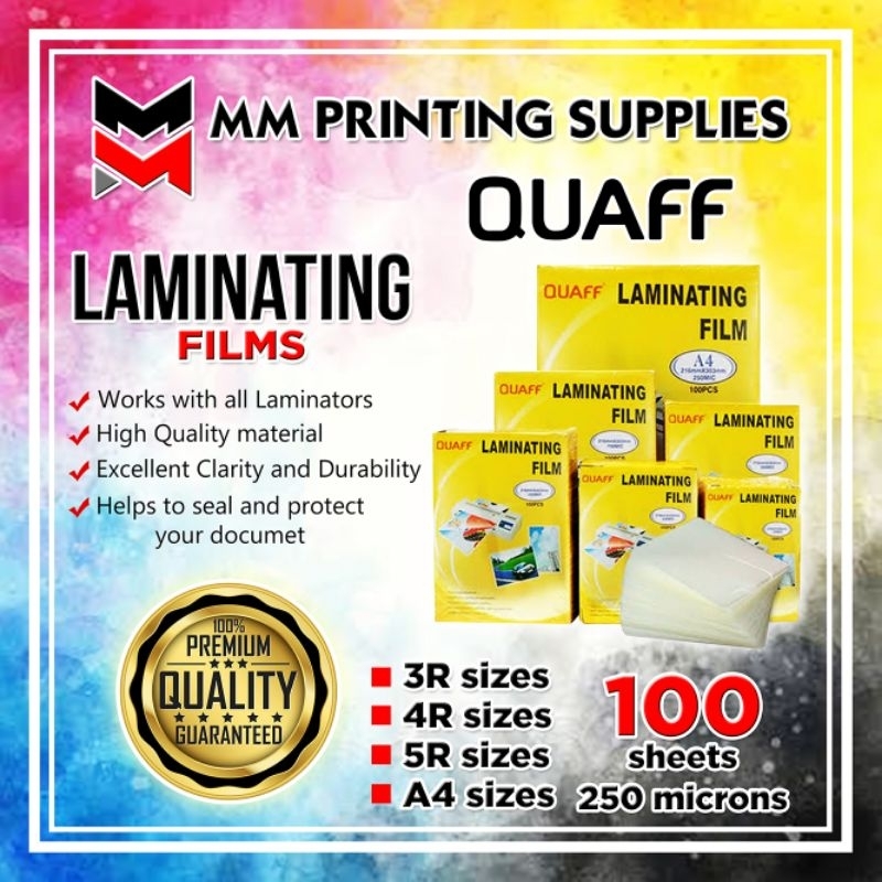 LAMINATING FILM- QUAFF | MM Graphix | Shopee Philippines