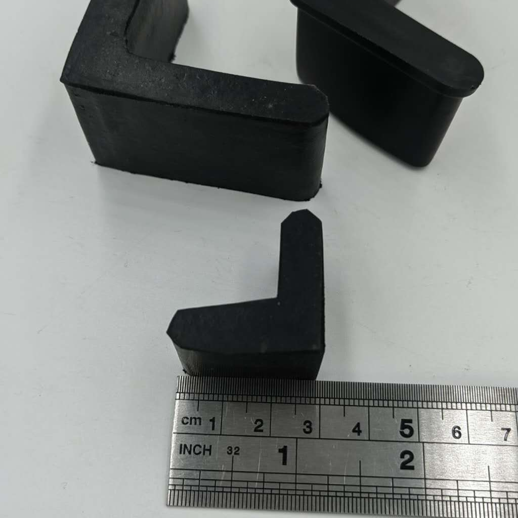 1PCS Heavy Duty Black Rubber Cover Footing Tube Insert Plastic rubber ...