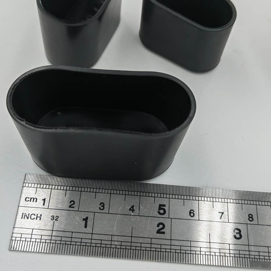 1PCS Heavy Duty Black Rubber Cover Footing Tube Insert Plastic rubber ...