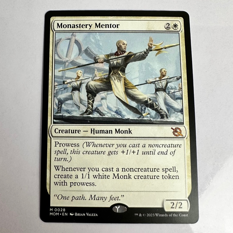 MONASTERY MENTOR | MOM MARCH OF THE MACHINE | WHITE | MTG MAGIC THE ...