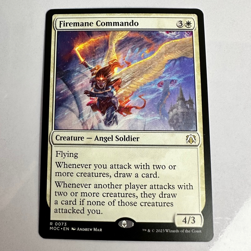 FIREMANE COMMANDO | ANGEL | MOM MARCH OF THE MACHINE | WHITE | MTG ...