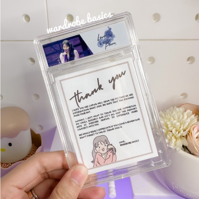 IU Concert Ticket Frame/ Ticket case with Stand | Shopee Philippines