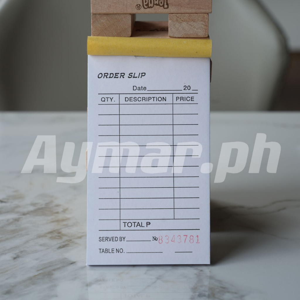 Resibo Order Slip ( triplicate and duplicate) | Shopee Philippines