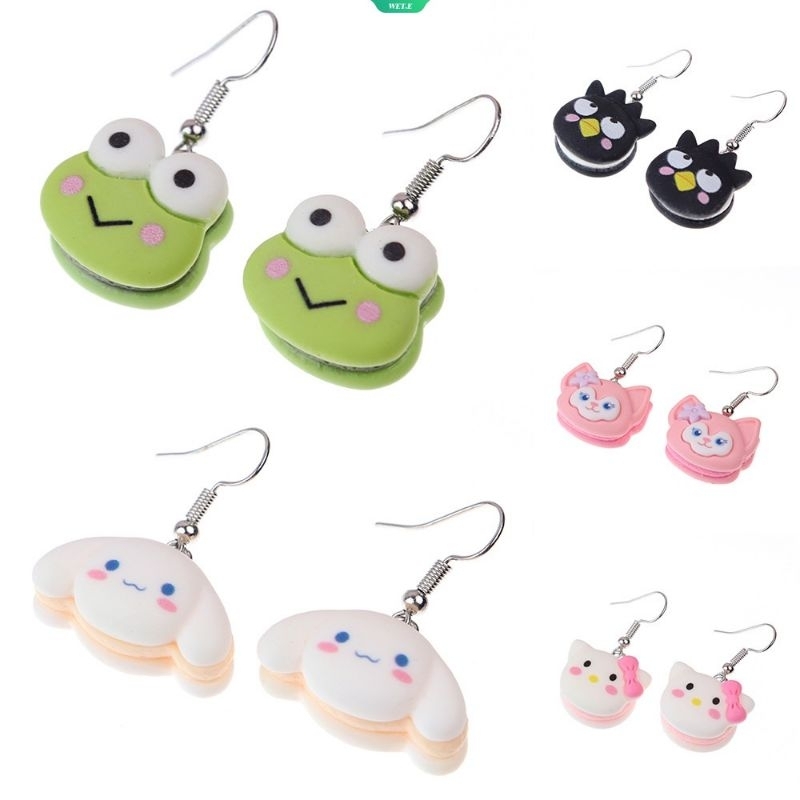 Sanrio Character Earrings Hikaw Pompompurin Keroppi Kuromi Cinnamoroll ...
