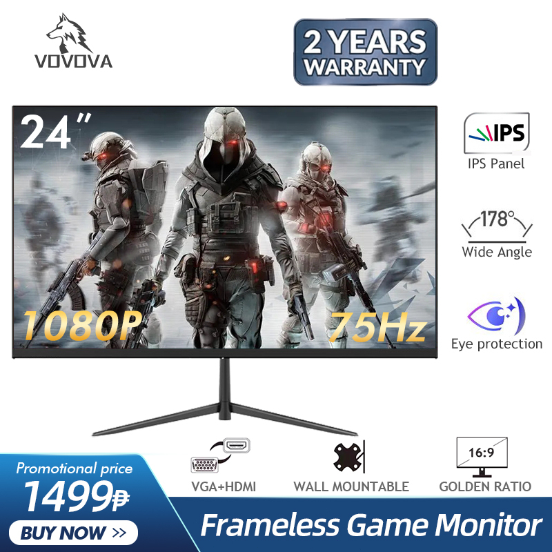 VOVOVA IPS FHD Curved Monitor Brand Gaming Monitor 19/22/24/27 inch ...