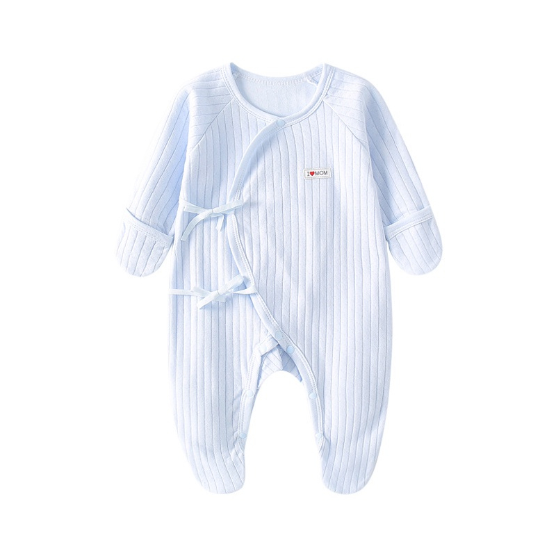 Newborn Baby Clothes Infant Soft Cotton Romper Anti-scratching Foot-Cover Play Sleepsuit ...
