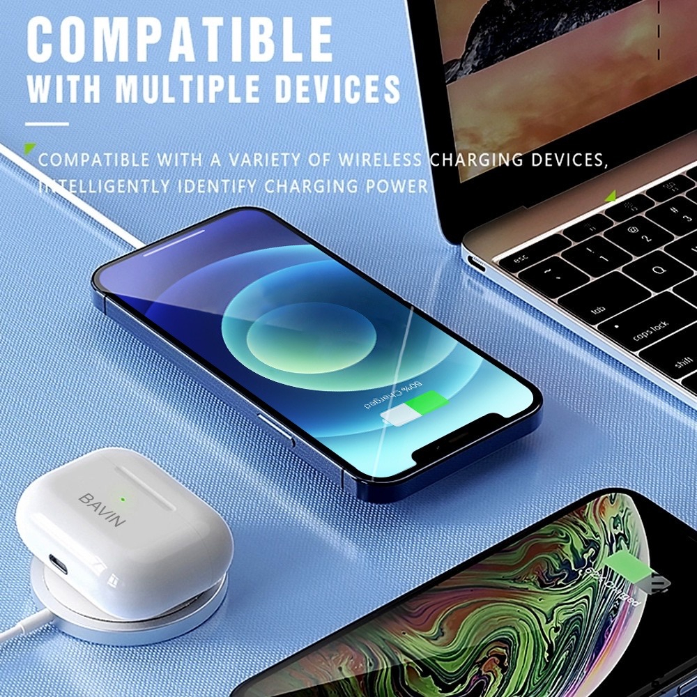 BAVIN Qi 15W Magnetic Wireless & Ultra Thin Fast PD Charger Model CB215 ...
