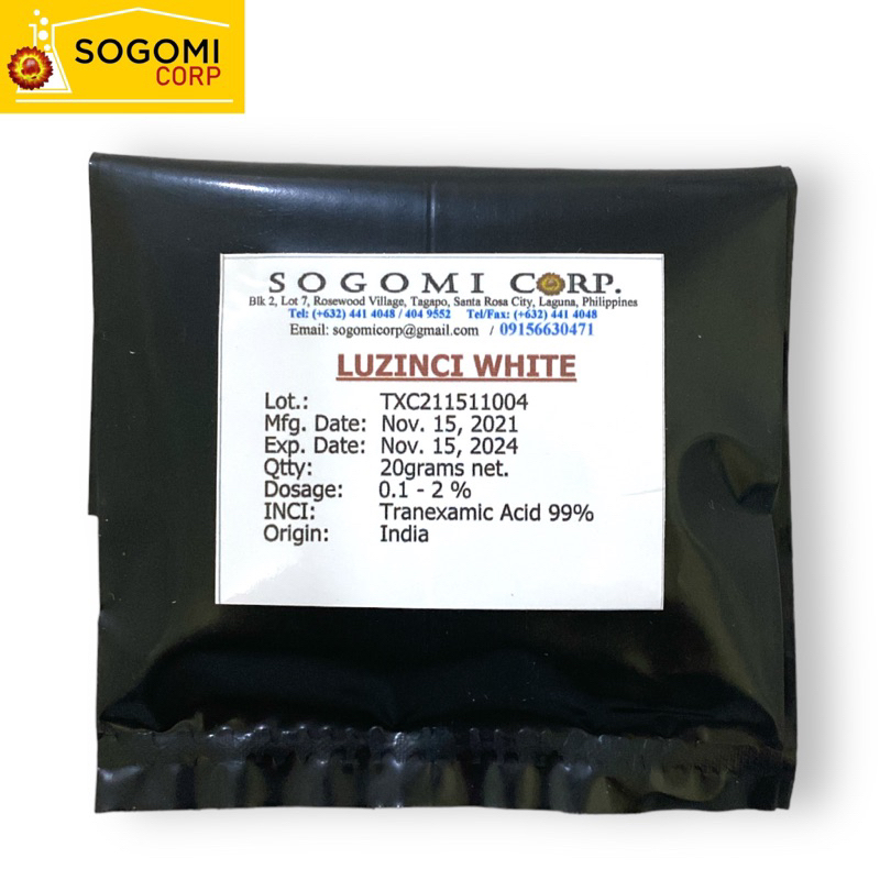 LUZINCI WHITE (20GRAMS-100GRAMS) #SOGOMI | Shopee Philippines